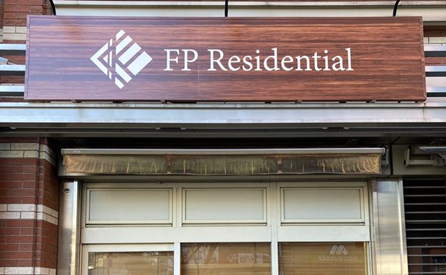 オフィス 『 株式会社FP Residential（エフピーレジデンシャル） 』看板サイン工事 | 株式会社ユニークデザイン
